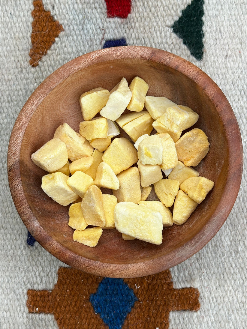 Freeze dried mango cubes premium natural healthy treat
